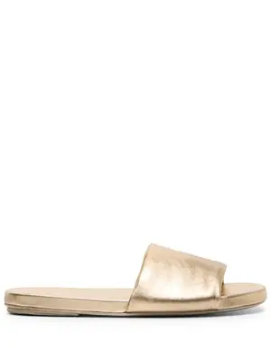 Marsèll Spanciata Metallic-leather Sandals - Gold