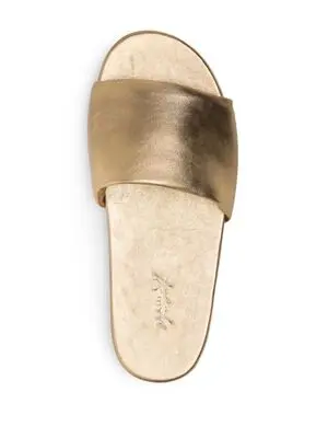 Marsèll Spanciata Metallic-leather Sandals - Gold