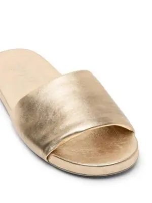 Marsèll Spanciata Metallic-leather Sandals - Gold