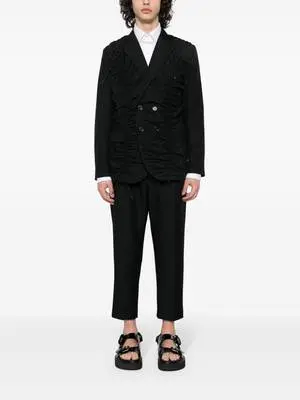 Simone Rocha Ruched Double-breasted Blazer