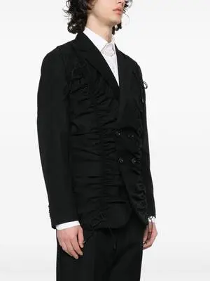 Simone Rocha Ruched Double-breasted Blazer