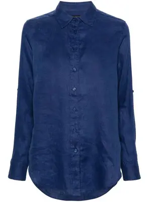 Polo Ralph Lauren Karrie Linen Shirt - Blue