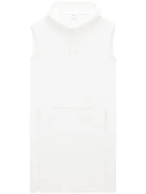 COURREGES Hooded Sleeveless Tunic - White