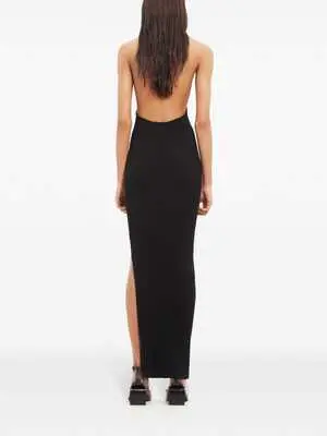 COURREGES Ribbed-knit Maxi Dress