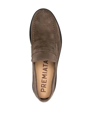 Premiata Suede Moccasin Loafers - Brown