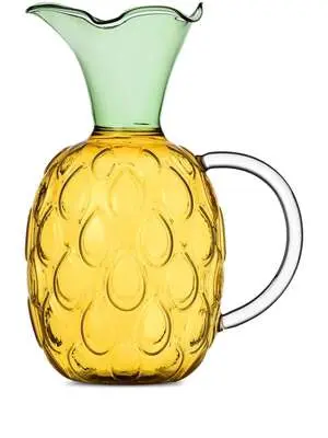 ICHENDORF MILANO Pineapple Glass Jug - Yellow
