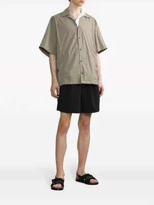 Kolor Contrast-collar Layered Shirt