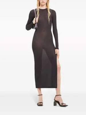 COURREGES Semi-sheer Midi Dress