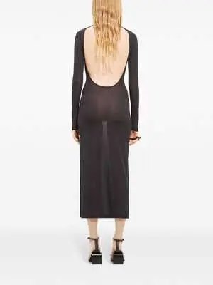 COURREGES Semi-sheer Midi Dress