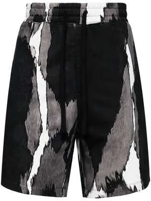 Hugo Abstract-print Cotton Track Pants - Black