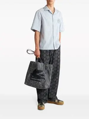 Etro Logo-embroidered Cotton Shirt