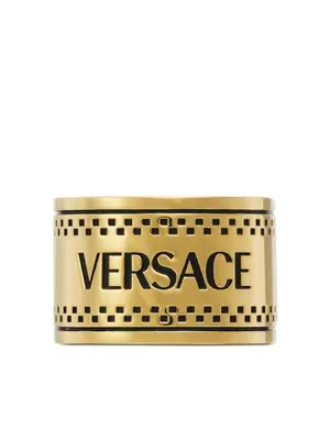 Versace Logo-engraved Ring