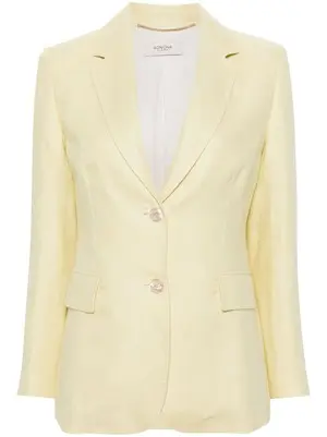 Agnona Single-breasted Linen Blazer