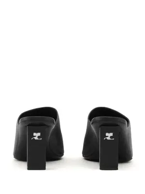COURREGES 70mm Square-toe Leather Mules