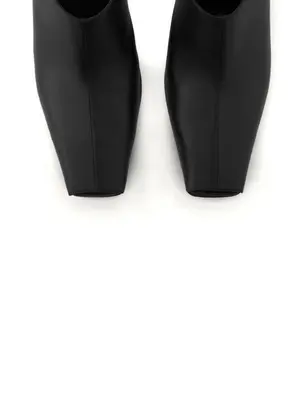 COURREGES 70mm Square-toe Leather Mules