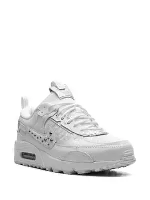 Nike Air Max 90 Futura Studded Swoosh Sneakers - White