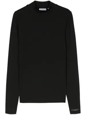 Calvin Klein Fine-ribbed Mock-neck Top
