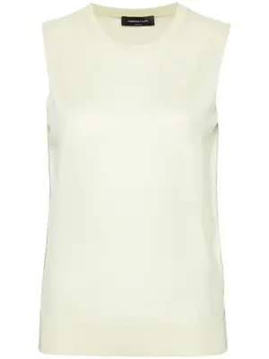 Fabiana Filippi Sleeveless Knitted Top - Green
