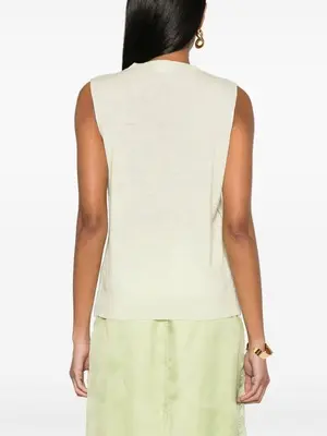 Fabiana Filippi Sleeveless Knitted Top - Green