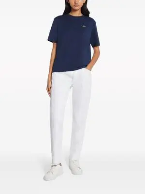 Lacoste Logo-patch Cotton T-shirt - Blue