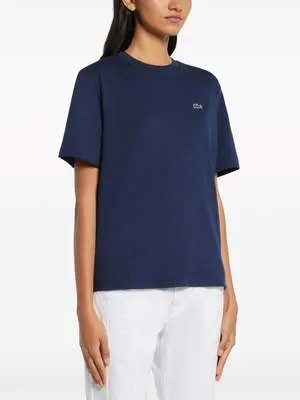 Lacoste Logo-patch Cotton T-shirt - Blue