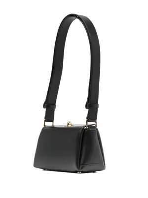Plan C Mini Folded Leather Shoulder Bag - Black