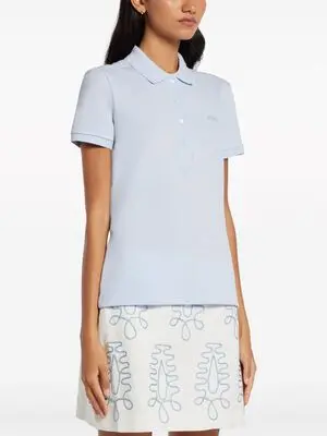 Lacoste Logo-appliqué Polo Shirt - Blue