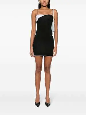 Jacquemus La Mini Robe Aro Mini Dress - Black