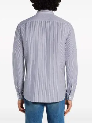 Lacoste Logo-patch Striped Cotton Shirt