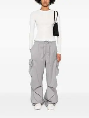 Y3 Logo-print Cargo Pants - Grey