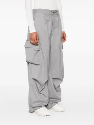 Y3 Logo-print Cargo Pants - Grey