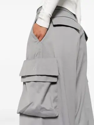 Y3 Logo-print Cargo Pants - Grey