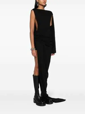 Rick Owens Edfu Gown Cotton Dress - Black