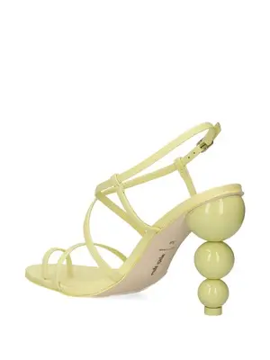 Cult Gaia Robyn 95mm Sculptural Heel Sandals - Yellow