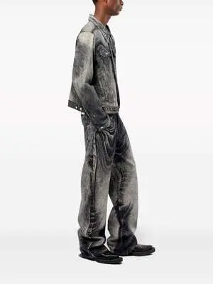 Camper Swirl-print Denim Jacket - Grey