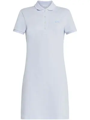Lacoste Logo-appliqué Cotton Polo Dress - Blue