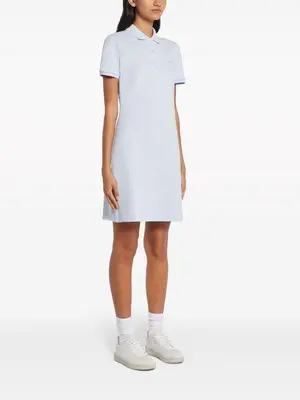 Lacoste Logo-appliqué Cotton Polo Dress - Blue