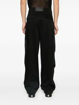 MSGM Wide-leg Cargo Trousers