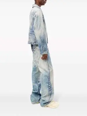 Camper Swirl-print Denim Jacket - Blue