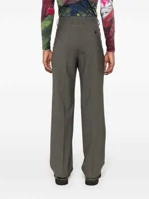 MAISON MARGIELA Pressed-crease Straight-leg Trousers - Brown