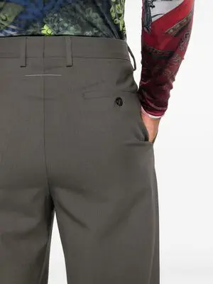 MAISON MARGIELA Pressed-crease Straight-leg Trousers - Brown