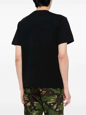 A BATHING APE Shark Print Cotton T-shirt - Black