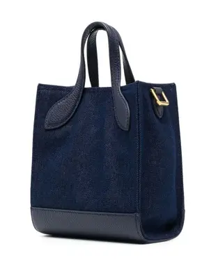 Bally Logo-print Denim Tote Bag