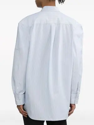 DOUBLET Robot Shoulder Striped Cotton Shirt
