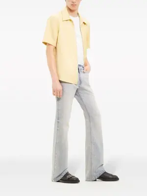 COURREGES Logo-appliqué Twill Shirt