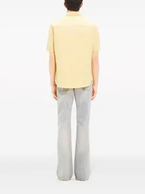 COURREGES Logo-appliqué Twill Shirt
