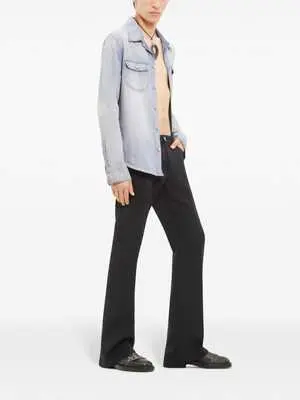 COURREGES Logo-appliqué Denim Shirt
