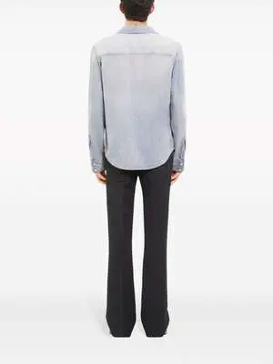COURREGES Logo-appliqué Denim Shirt