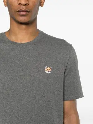 Maison Kitsuné Bold Fox Head Cotton T-shirt - Grey