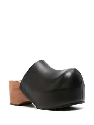 Acne Studios Wooden-platform Clogs